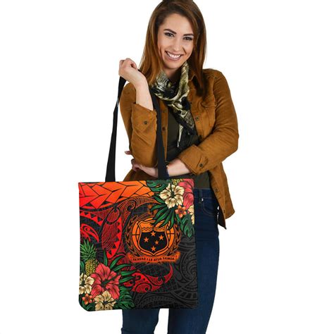 Samoa Tote Bag Polynesian Turtle Tropical