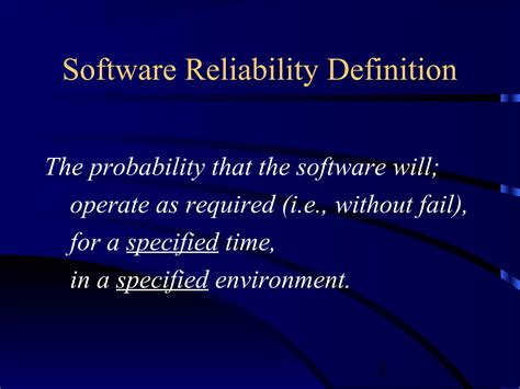 Software And Hardware Reliability Ppt