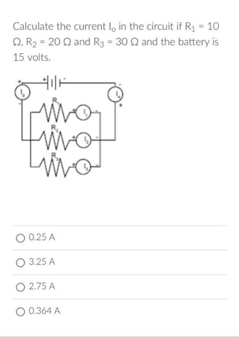Solved Calculate The Current I In The Circuit If R Chegg Com