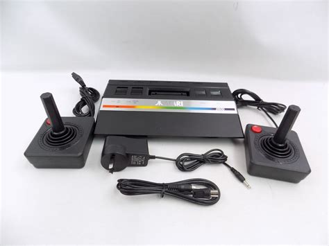 Atari 2600 Jr Console With 2x Joystick Controllers And Cables Starboard Games