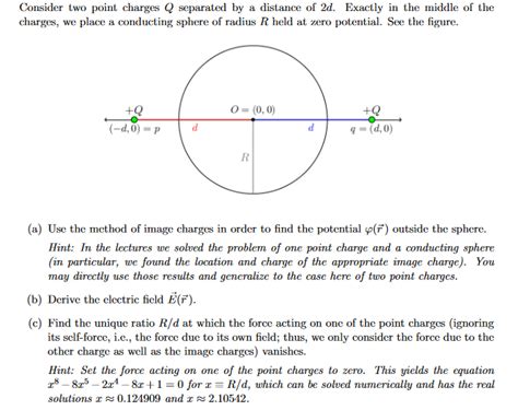 Consider Two Point Charges Q Separated By A Distance