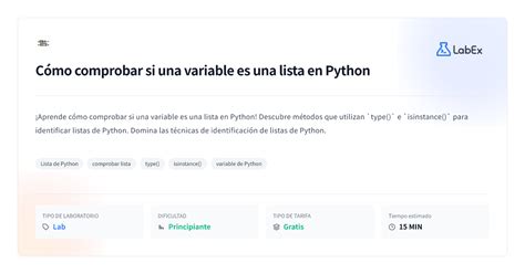 Cómo Comprobar Si Una Variable Es Una Lista En Python Labex
