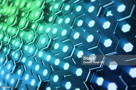 빛을 광선 3d와 미래 표면 육각형 패턴의 추상 블루 렌더링 0명에 대한 스톡 사진 및 기타 이미지 0명 강철 건설
