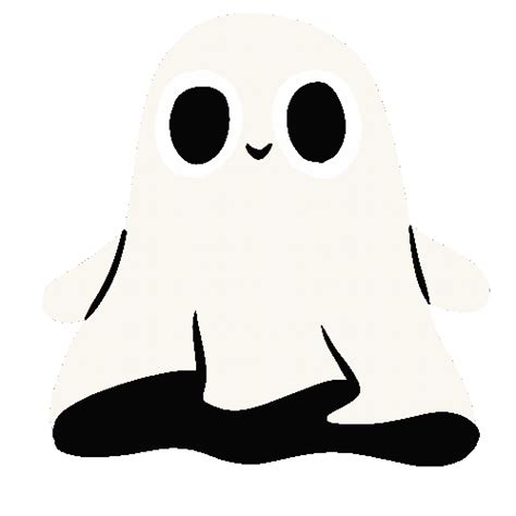 Funny Halloween Cute Ghost Heart 