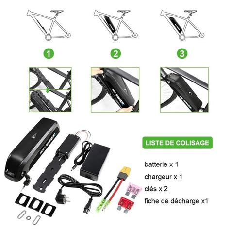 Yose Power Batterie De Vélo électrique Hailong 36v 13ah 481wh 4