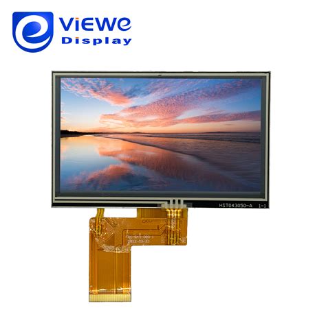 4 3 Inch 480x272 IPS TFT MCU SPI DSPI QSPI Interface LCD Module With Resistive Touch Display