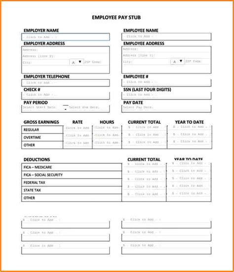 1099 Employee Contract Template 10 Pay Stub Template For 1099 Employee