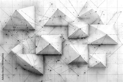 A Set Of Coordinate Planes With Intersecting Lines Forming Various Geometric Angles And Shapes
