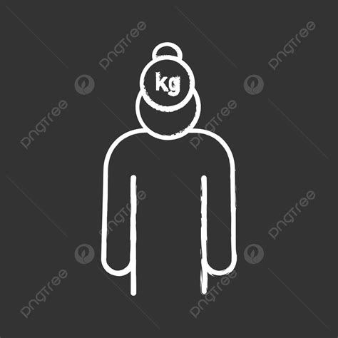 Stress And Life Problems Chalk Icon Chronic Burden Exhaustion Vector
