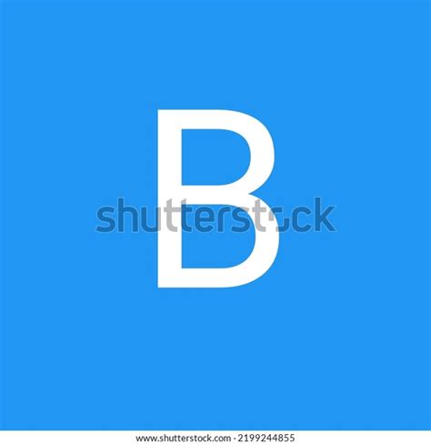 알파벳 문자 B 로고 아이콘 스톡 일러스트 2199244855 Shutterstock