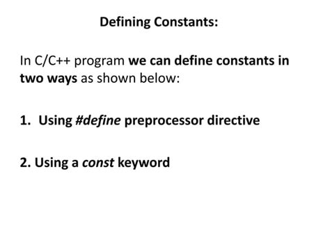 C Language Part 1 Ppt