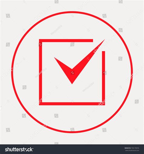Tick Isolated Minimal Vector Icon Checkbox Stock Vector Royalty Free Shutterstock