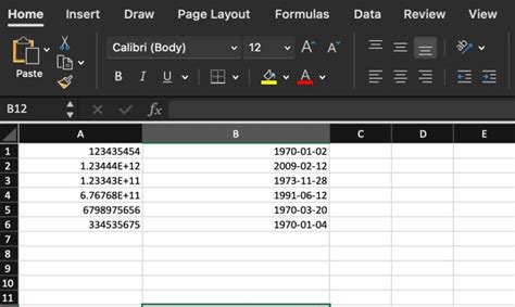 Excel 如何快速将毫秒转换为日期极客笔记