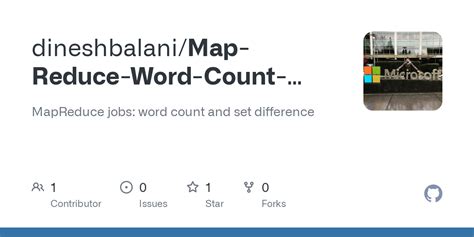 Github Dineshbalanimap Reduce Word Count And Set Difference Mapreduce Jobs Word Count And