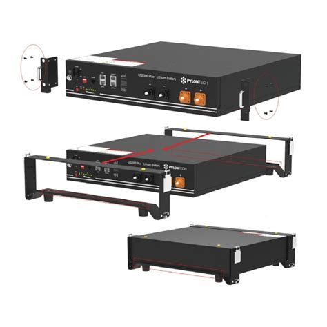 Brackets Set For Pylontech Us3000 Us3000b Us3000c For Battery M