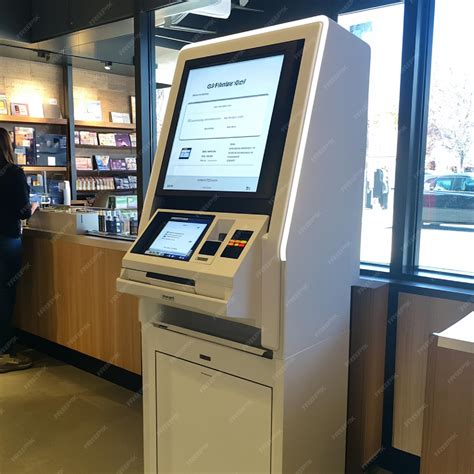 A Digital Payment Terminal Integrated Into A Selfservice Kiosk Premium Ai Generated Image