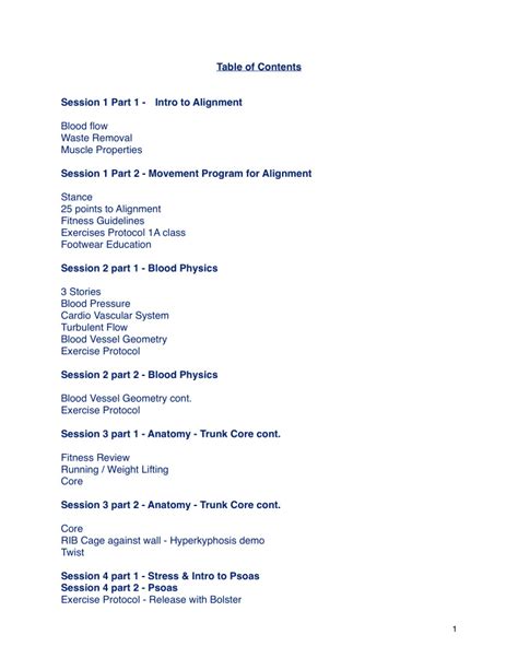 PDF Table Of Contents Session 1 Part 1 Intro To Alignment Blood