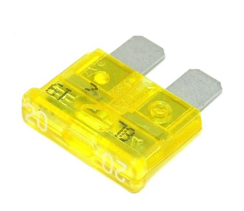 LittelFuse Standard ATO Blade Fuse 20A Yellow Automotiveconnectors Com