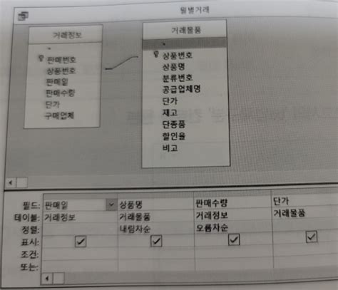 쿼리 작성 질문 지식in