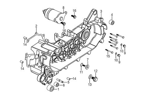 Crankshaft Housing Halve Left Starter Motor Sym Jet 14 50i 4t E5 2025