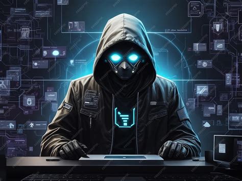 Premium Ai Image Hacking And Malware Concept Faceless Hacker Using