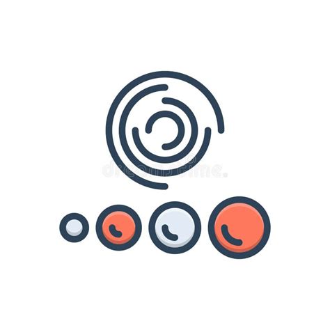 Color Illustration Icon For Loading Buffering And Process Stock
