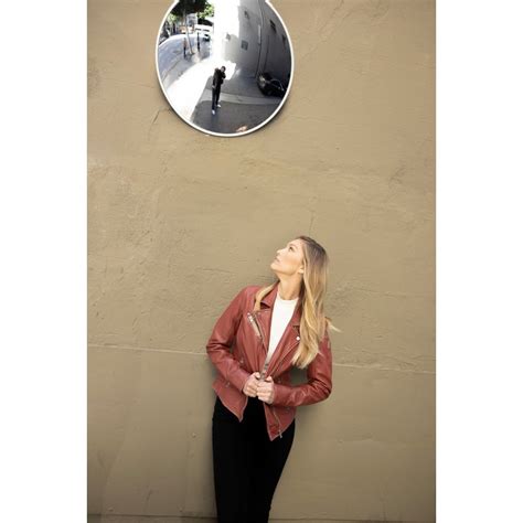 Sofia Rf Leather Jacket Astro Dust Mauritius Wolf Badger