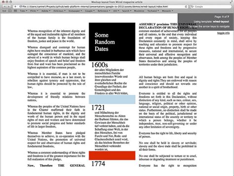 Magazine Like Layout For The Web With Css Regions And Exclusions Articles Webdev