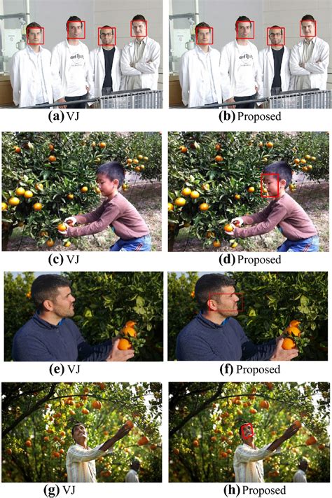Face Detection Results On The Images With Complicated Background A C Download Scientific