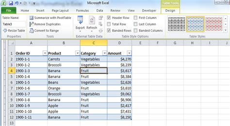 How To Undo A Table In Excel