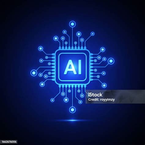 인공 지능 회로 라인 스타일 기계 학습 디자인 스마트 네트워크 디지털 기술 Ai 벡터 그림 인공지능에 대한 스톡 벡터 아트 및 기타 이미지 Istock