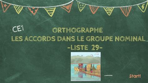 Liste Les Accords Dans Le Groupe Nominal