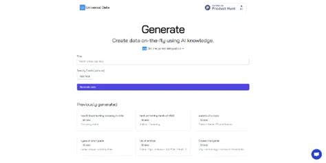 Universal Data Generator Reviews Price Info And 38 Alternatives Ai Tools 2025 Aixploria