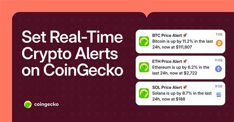 How To Set Crypto Price Alerts And Track Your Portfolio Coingecko