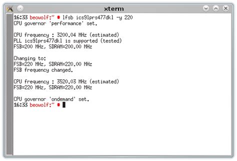 Linux FSB Overclocking Tool
