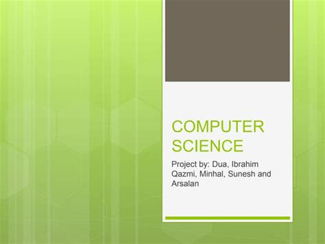 Computer Science Presentation O Levels Pptx