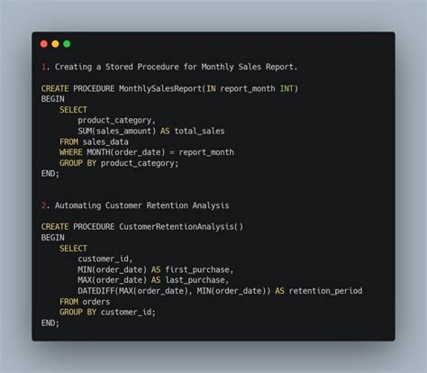 John Confidence Bello On Linkedin Sql Dataanalytics Storedprocedures Automation