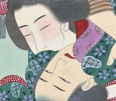 Andand 真作 明治期肉筆春画 浮世絵 艶本 枕絵 秘画 裸婦 男根 春宮図 絹本 サイズ約33x11 5cm 46 人物、菩薩 ｜売買されたオークション情報、yahooの商品情報をアーカイブ公開