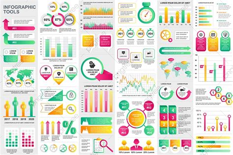 Bundle Infographic Elements Data Visualization Vector Design Template Banner Template Download