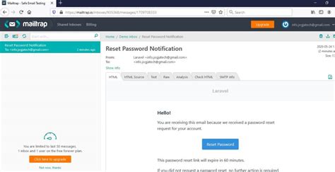 step by step tutorial cara membuat fitur reset password via email di laravel jogjatech web