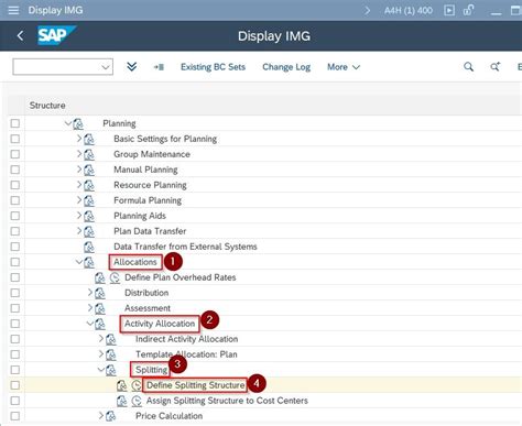 How To Define Splitting Structure In SAP