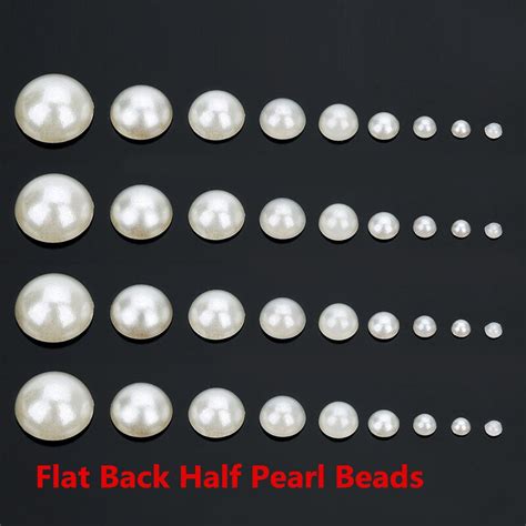 200 개 몫 플랫 다시 절반 진주 구슬 2 3 4 5 6 7 8 10mm 돔형 카보 숑 비즈 Diy 쥬얼리 소재 F1541 만들기 Making Materials
