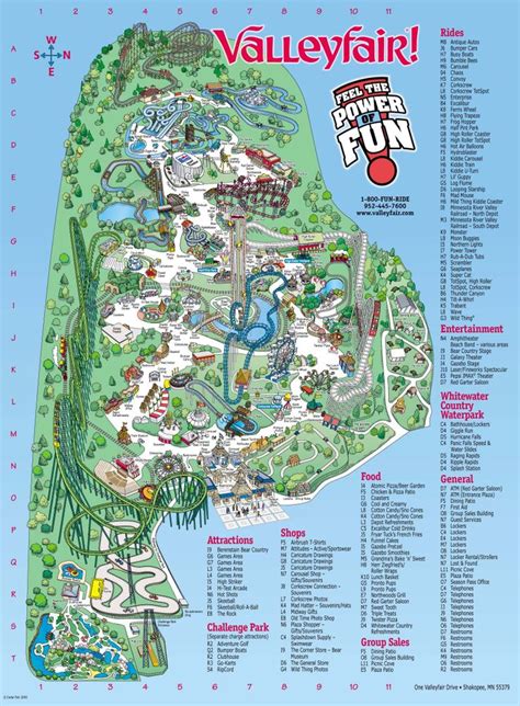 Mapa De Tiendas Del Centro Comercial Valley Fair