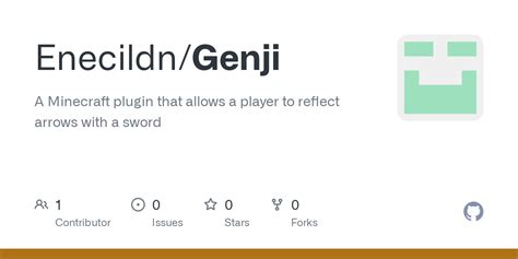 GitHub Enecildn Genji A Minecraft Plugin That Allows A Player To Reflect Arrows With A Sword