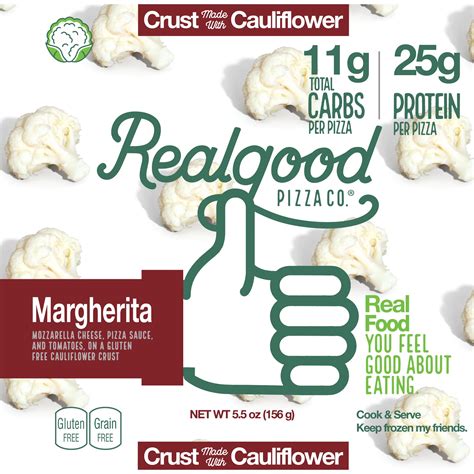 Real Good Cauliflower Crust Margherita Pizza Shop Pizza At H E B
