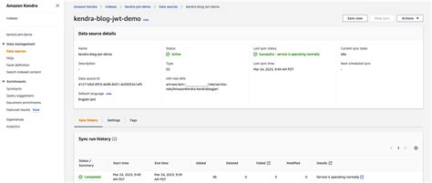 Secure Your Amazon Kendra Indexes With The Acl Using A Jwt Shared