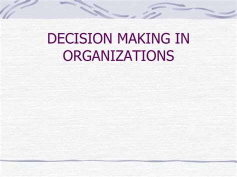 Decision Making Ppt