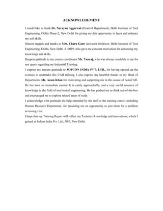 Autocad Training Report PDF Desktop Publishing Computer Software And Applications