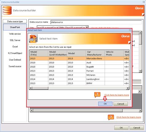 Sharepoint Data Source Qorus Docgeneration Helpdesk And Knowledge Center