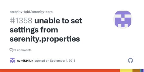 Unable To Set Settings From Serenity Properties Issue Serenity Bdd Serenity Core Github